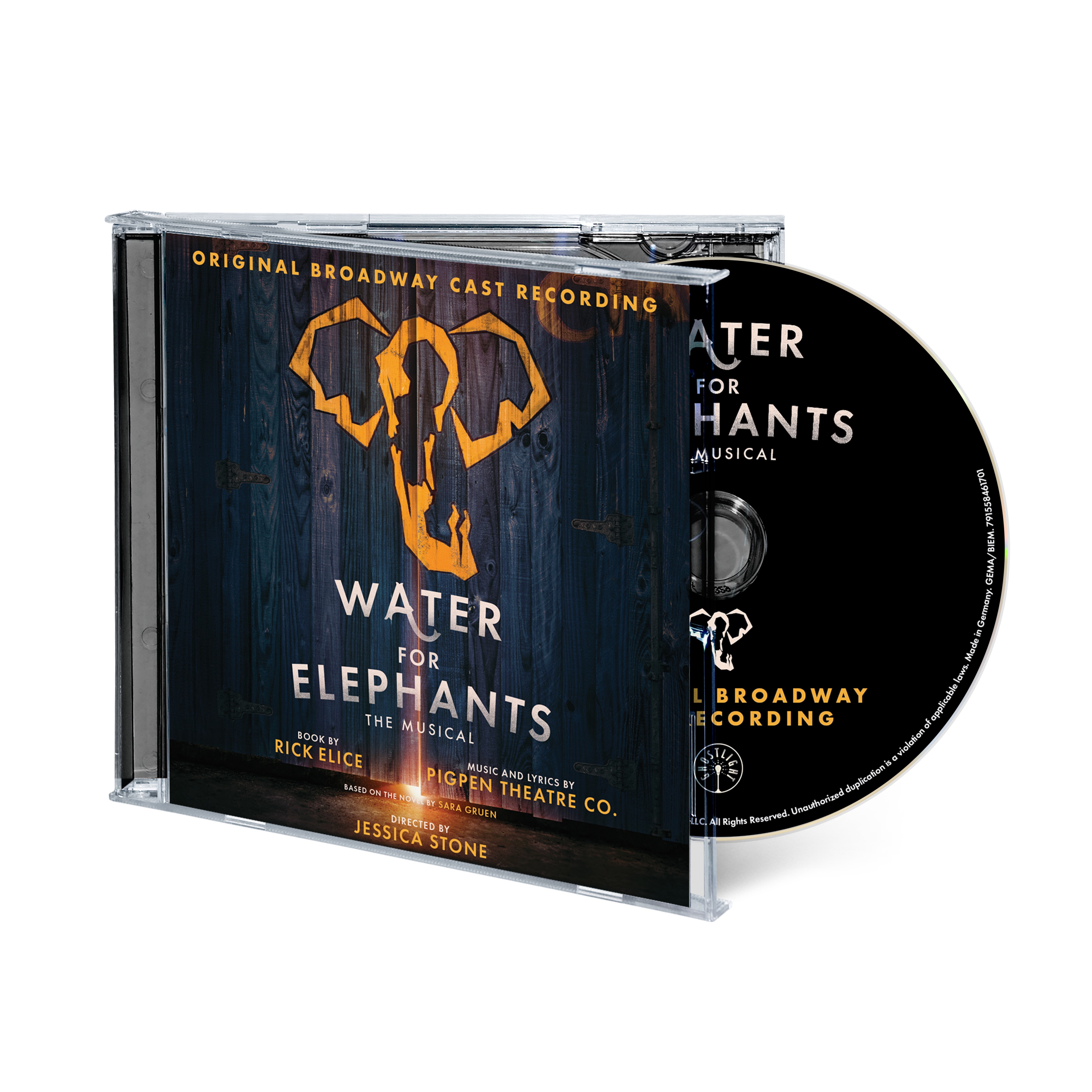 Water for Elephants (Original Broadway Cast Recording) CD | Ghostlight ...
